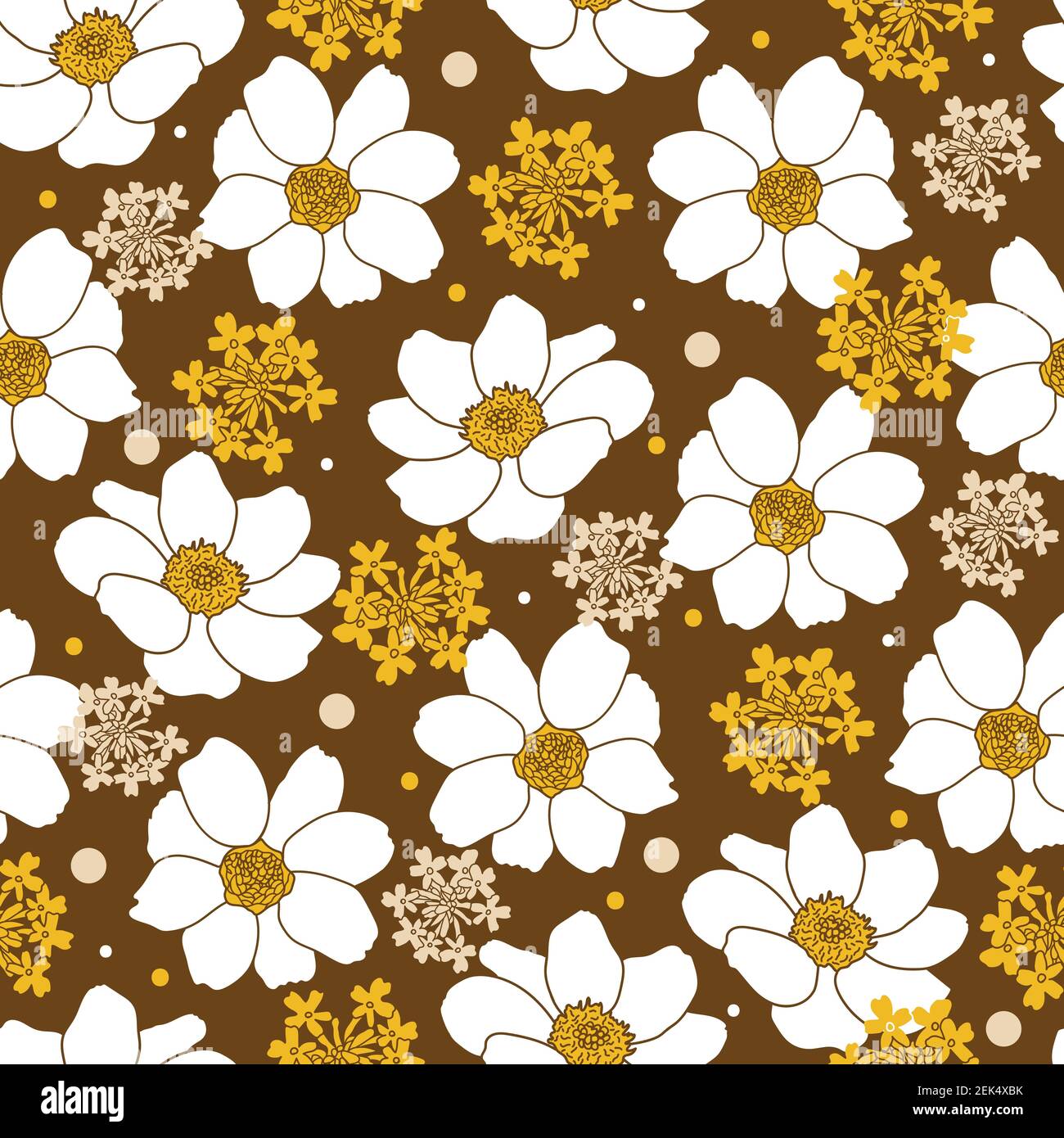 Bright gold flowers on Stock Vector Images - Alamy