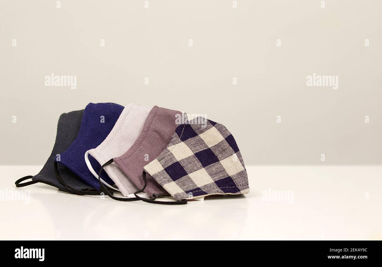 Handmade protective face masks Stock Photo - Alamy