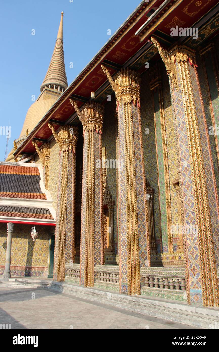 buddhist temple (wat ratchabophit) in bangkok in thailand Stock Photo ...