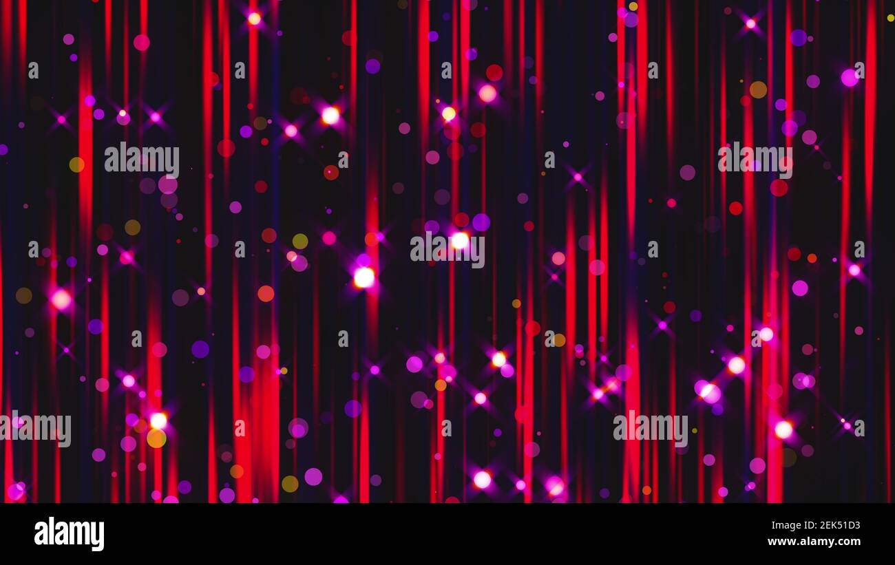 Colorful shiny rain, computer generated. 3d rendering of luxury art ...