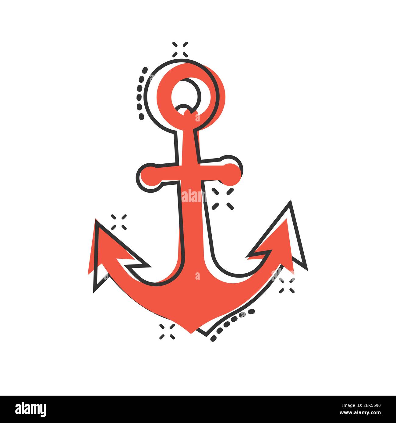 Cartoon Boat Anchor