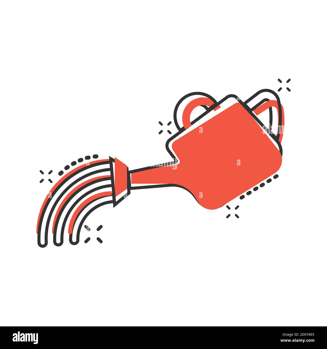 Water splash in garden Stock Vector Images - Alamy