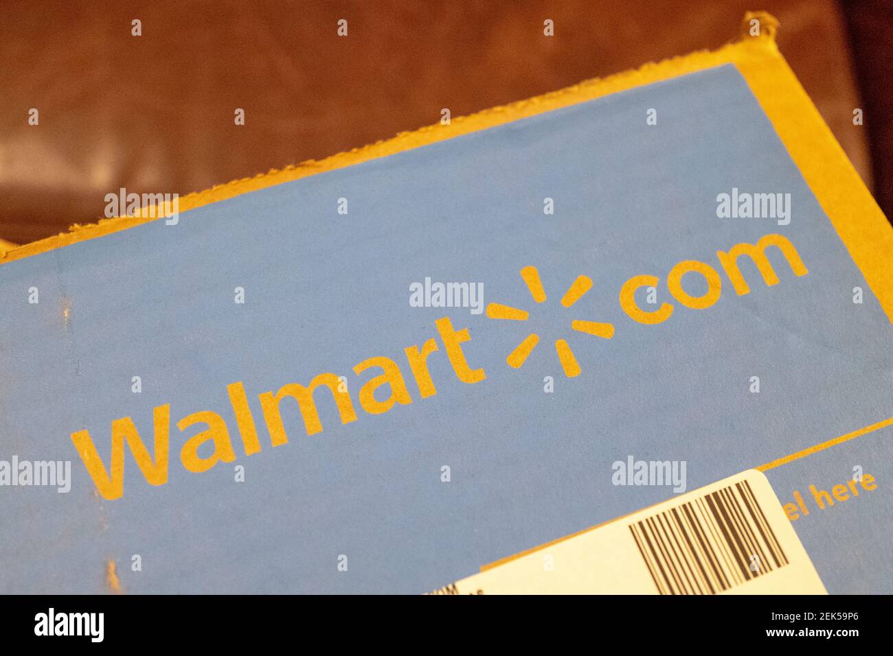 Box with logo for Walmart online ordering and delivery, San Ramon ...