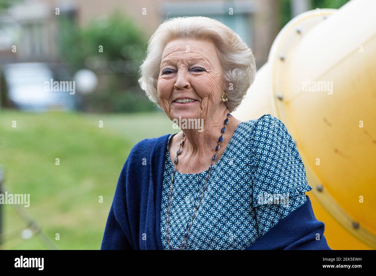 Princess Beatrix during a visit to the national Outdoor Play Day ...