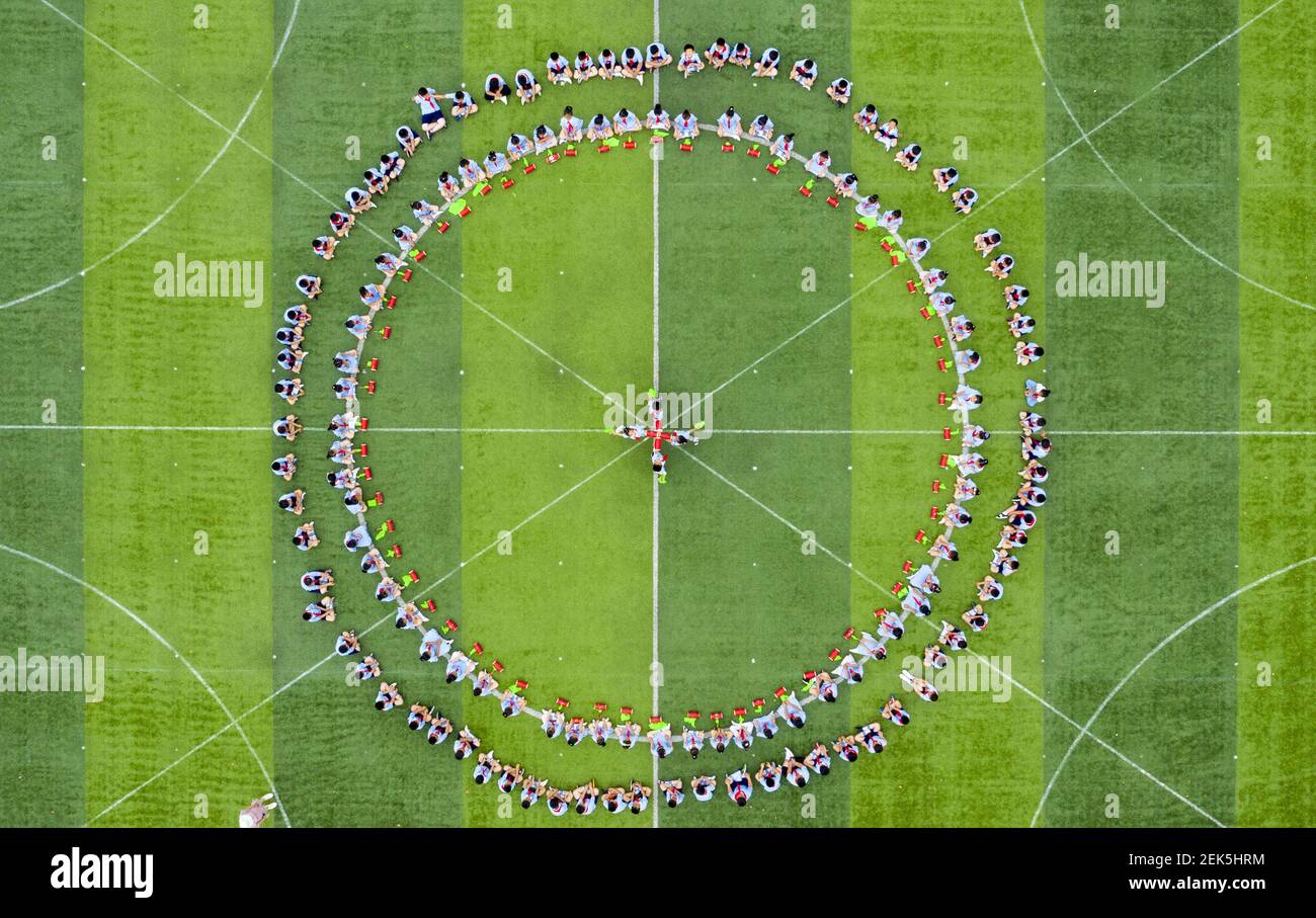 ANLONG, CHINA - JUNE 11, 2020 - Pupils dance "intangible cultural ...