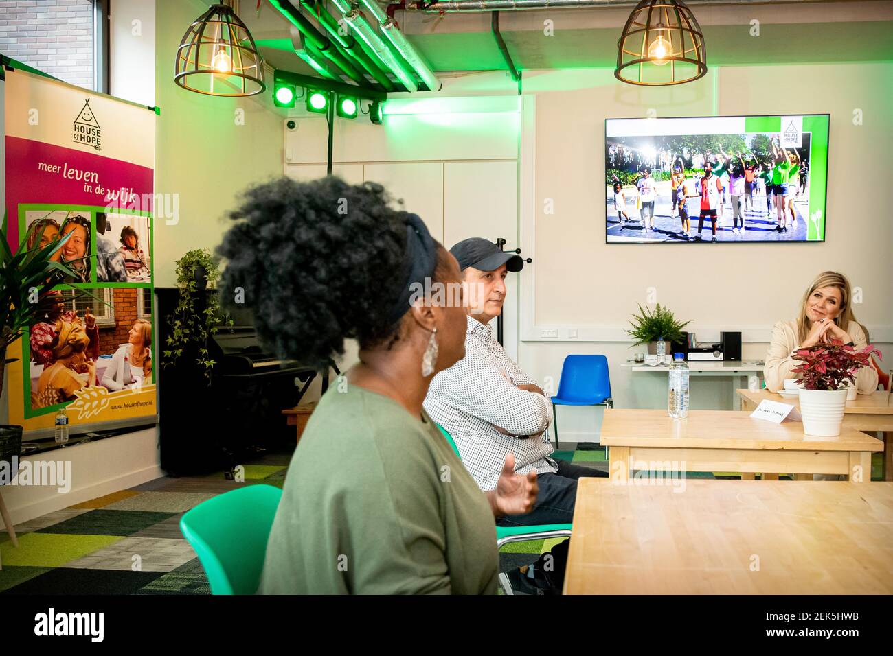 Queen Maxima during a working visit to voluntary organization House of ...
