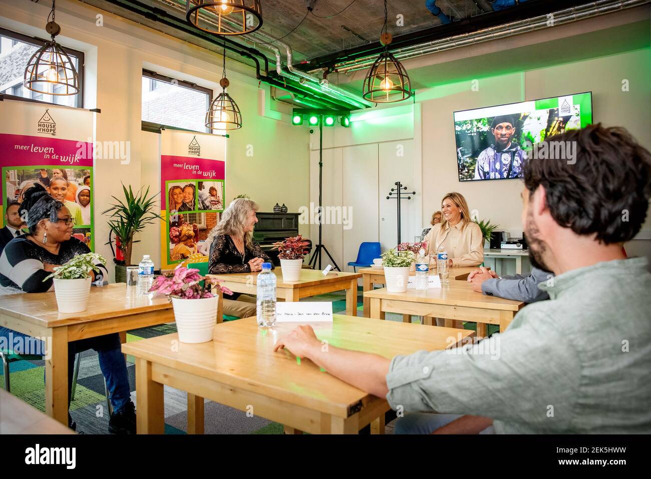 Queen Maxima during a working visit to voluntary organization House of ...