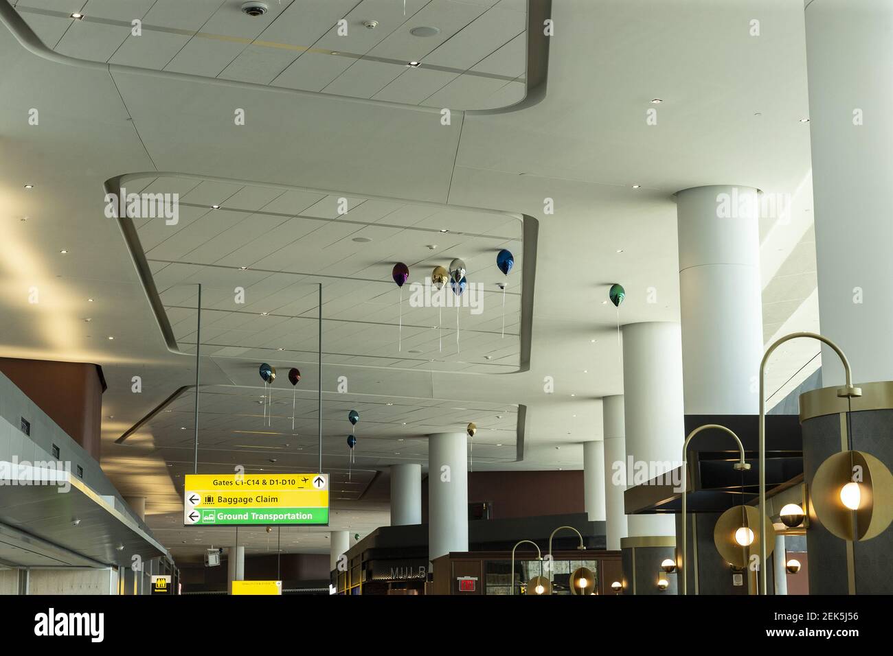 Interior of the brand-new state-of-the-art Terminal B arrivals and ...