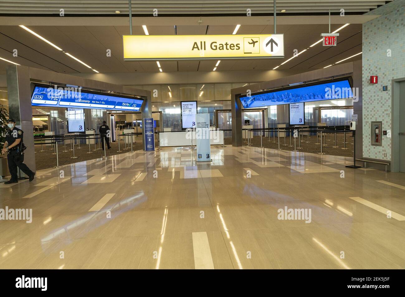 TSA security area of the brand-new state-of-the-art Terminal B arrivals ...