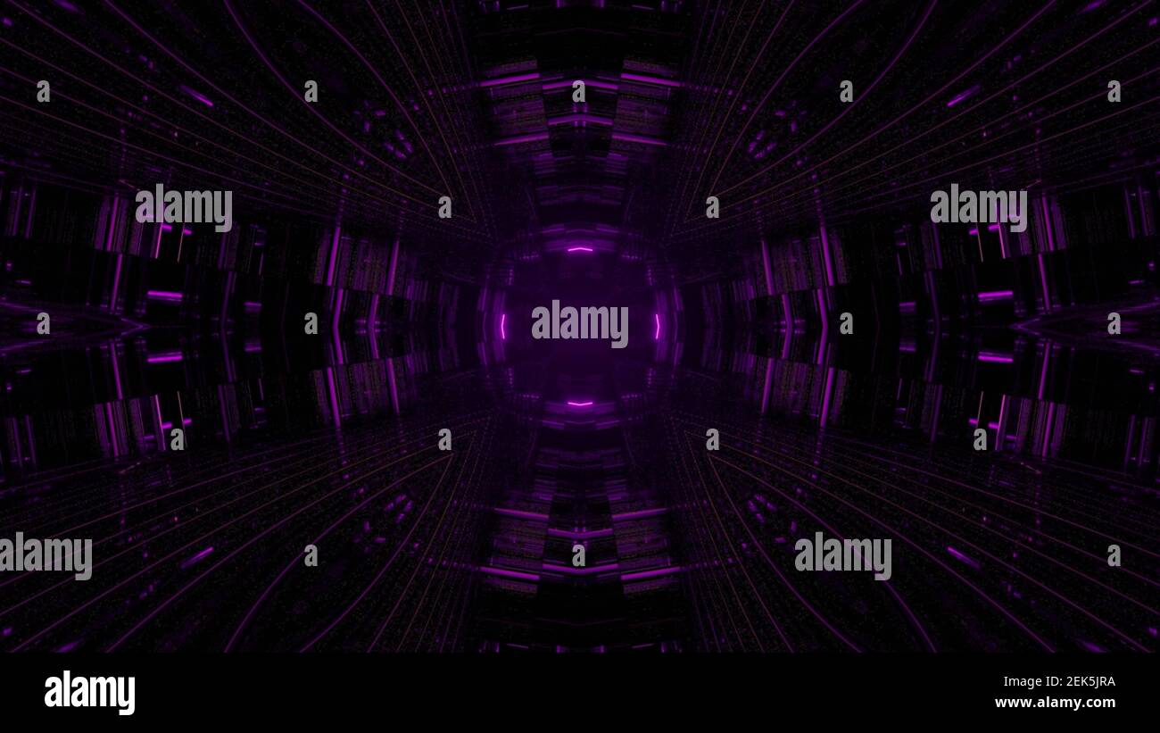 3d illustration of dark endless corridor Stock Photo - Alamy