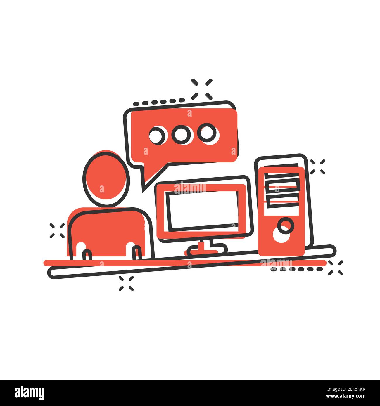 Computer User Cartoon