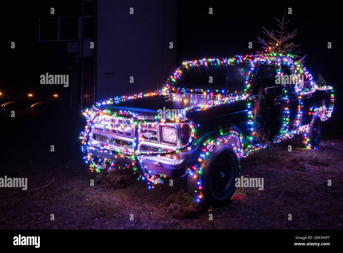 Car decorated for christmas hi-res stock photography and images - Alamy
