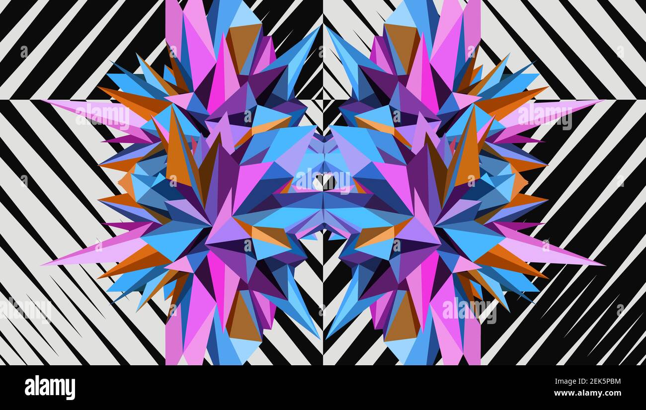 Abstract geometric asymmetric form design. Vector illustration Stock ...