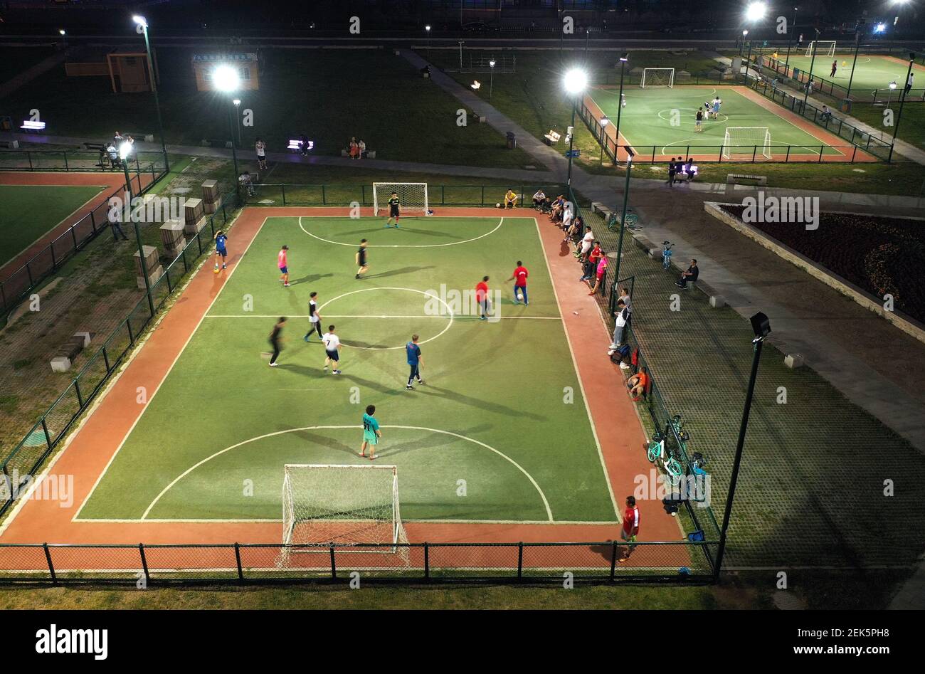 Liaoning,CHINA-Shenyang, Liaoning province, June 9, 2020. On the court ...