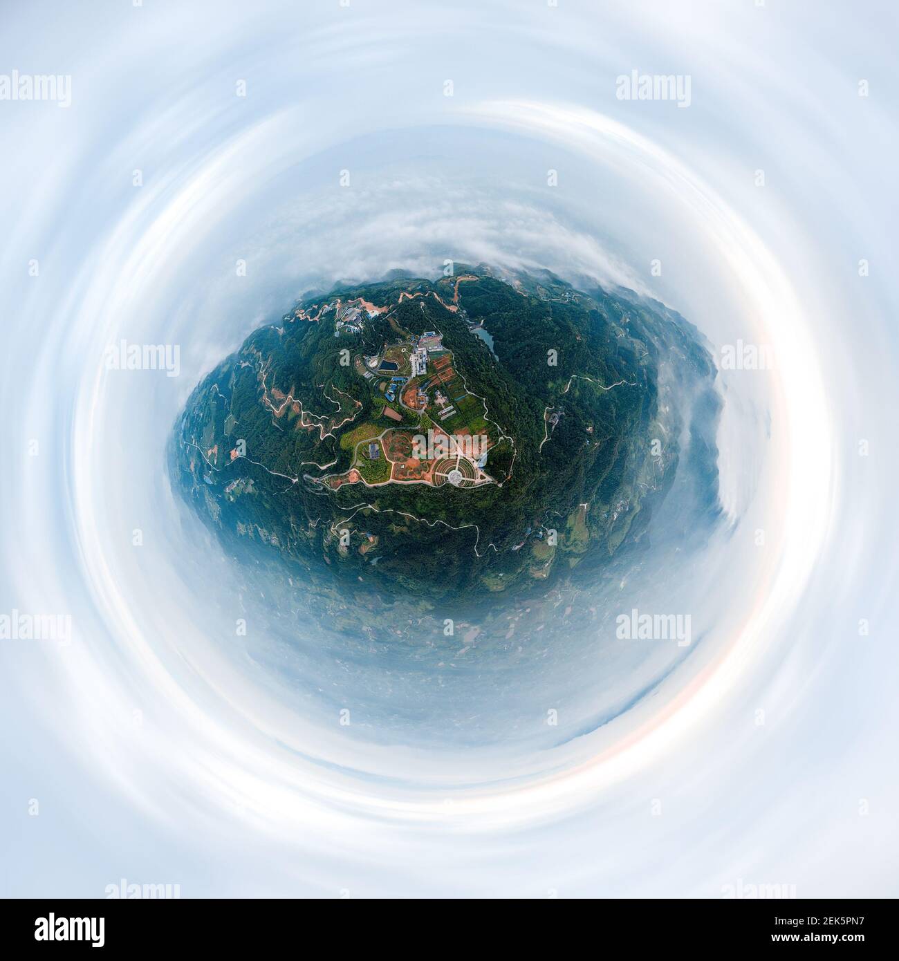 Sichuan,CHINA-On June 10, 2020, the stalagmite Mountain in Chongqing ...