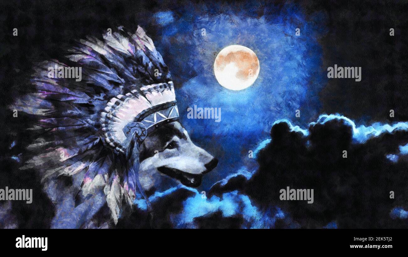 Indians moon hi-res stock photography and images - Alamy