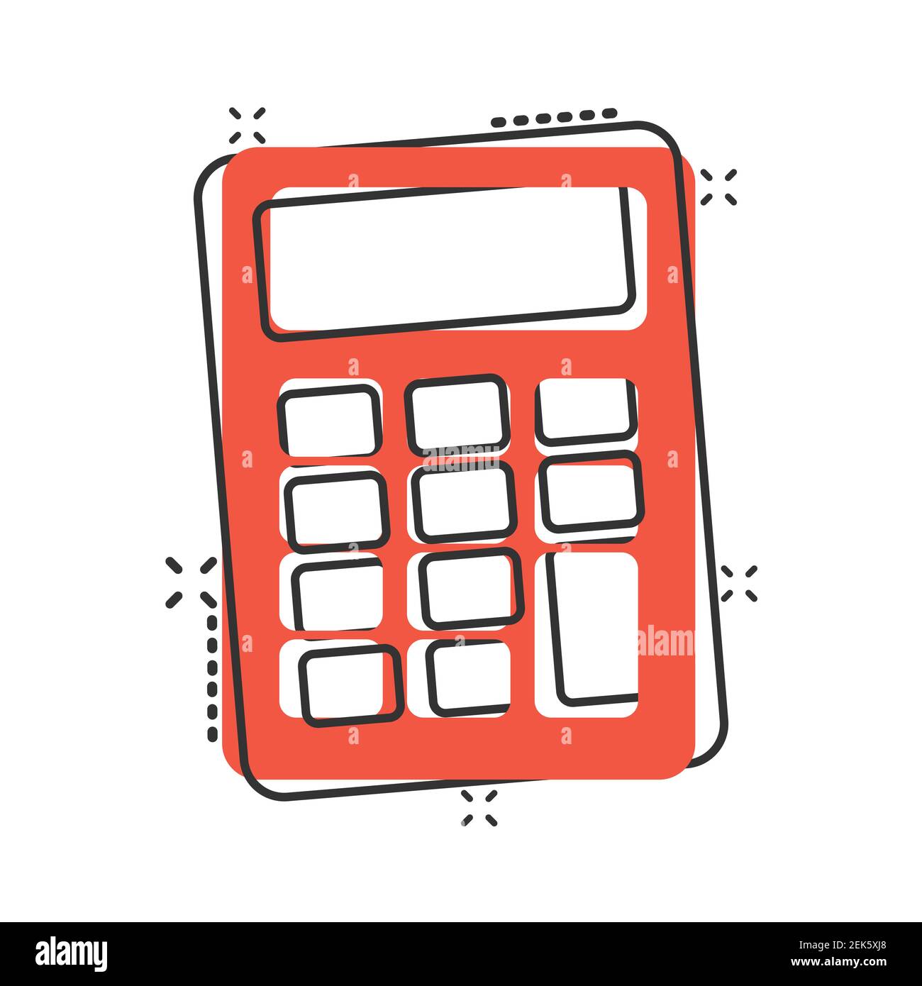 Calculator icon cartoon style Stock Vector Images - Alamy