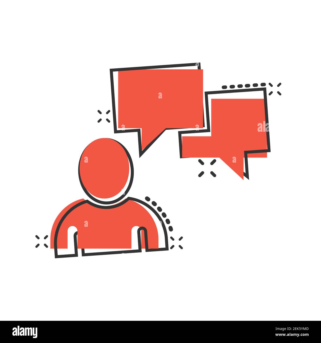 Cartoon man explaining hi-res stock photography and images - Alamy