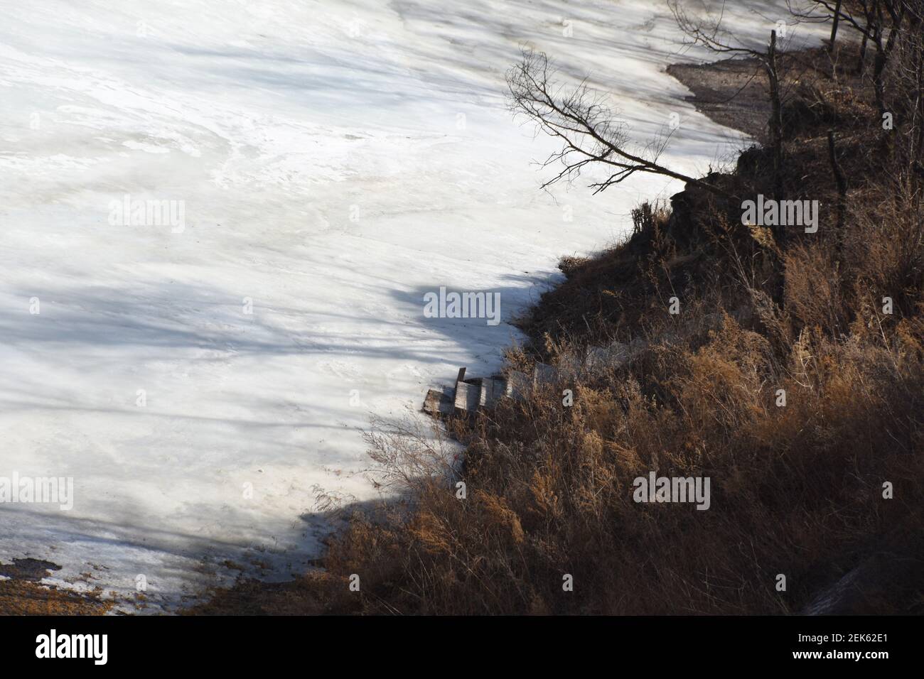 Yudu Mountain Natural Scenic Area is a very beautiful place with frozen ...