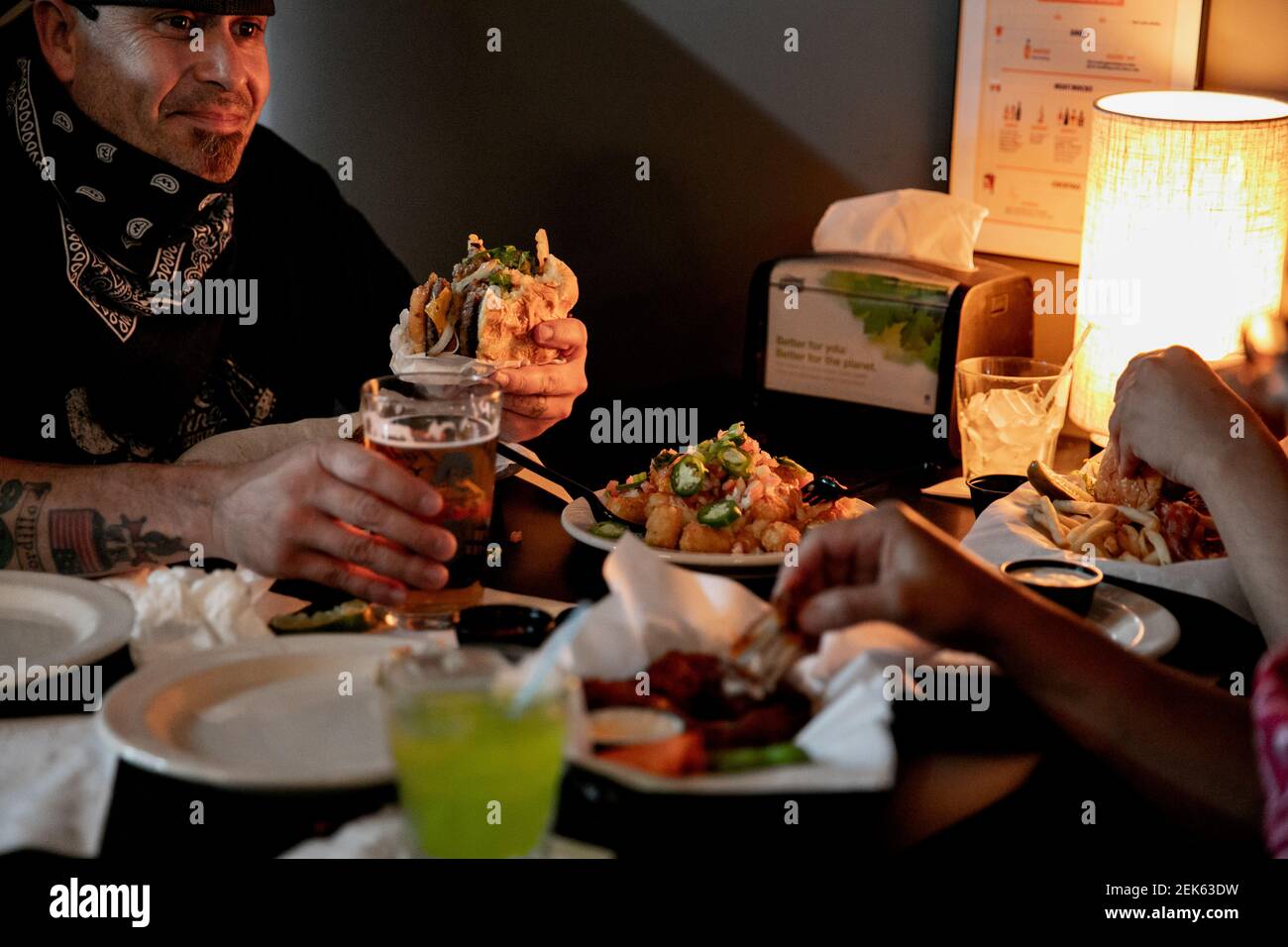 Rodney Randolph of City Heights eats dinner with his family at Brooklyn ...