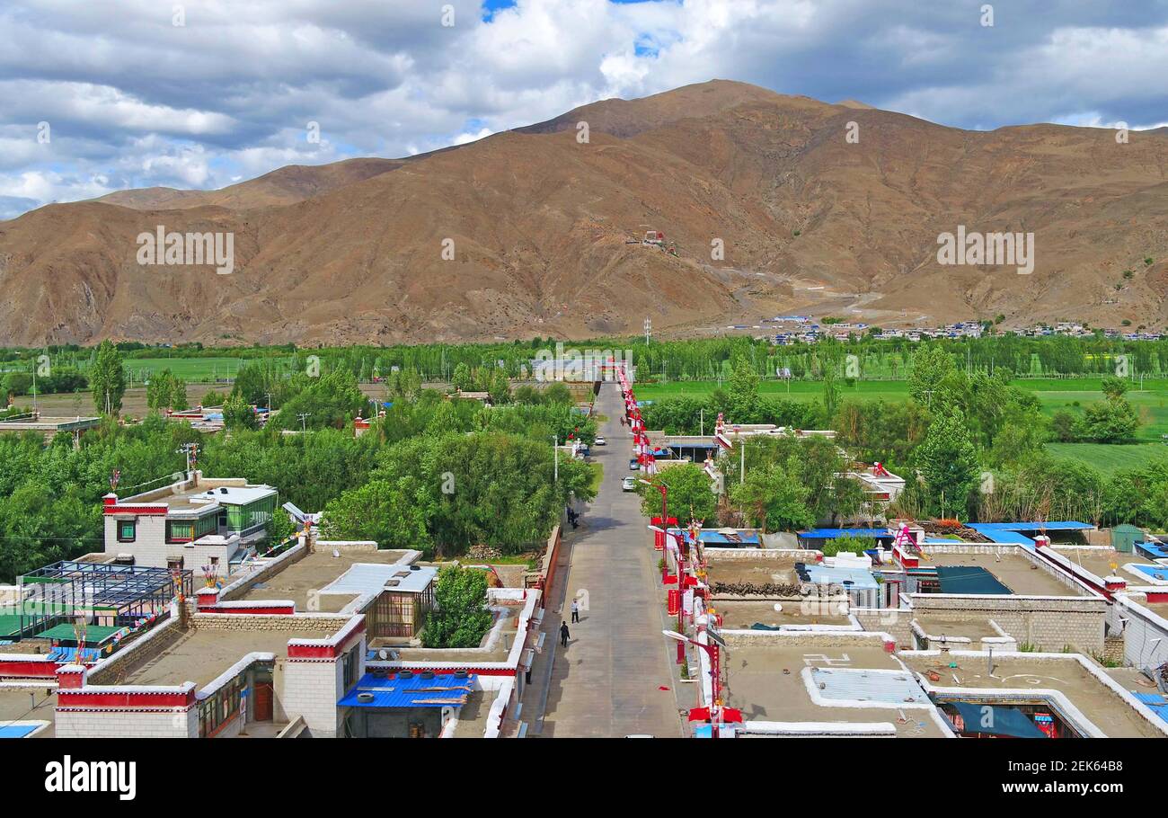 SHANNAN, CHINA - JUNE 16, 2020 - Kesong village. Shannan City, Tibet ...