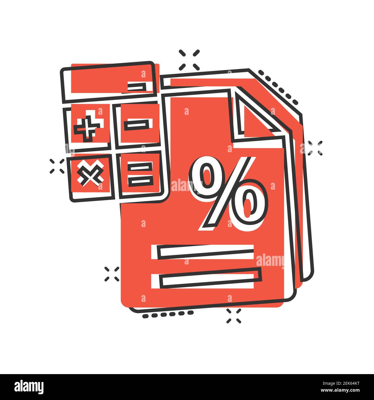 Tax payment icon in comic style. Budget invoice cartoon vector ...