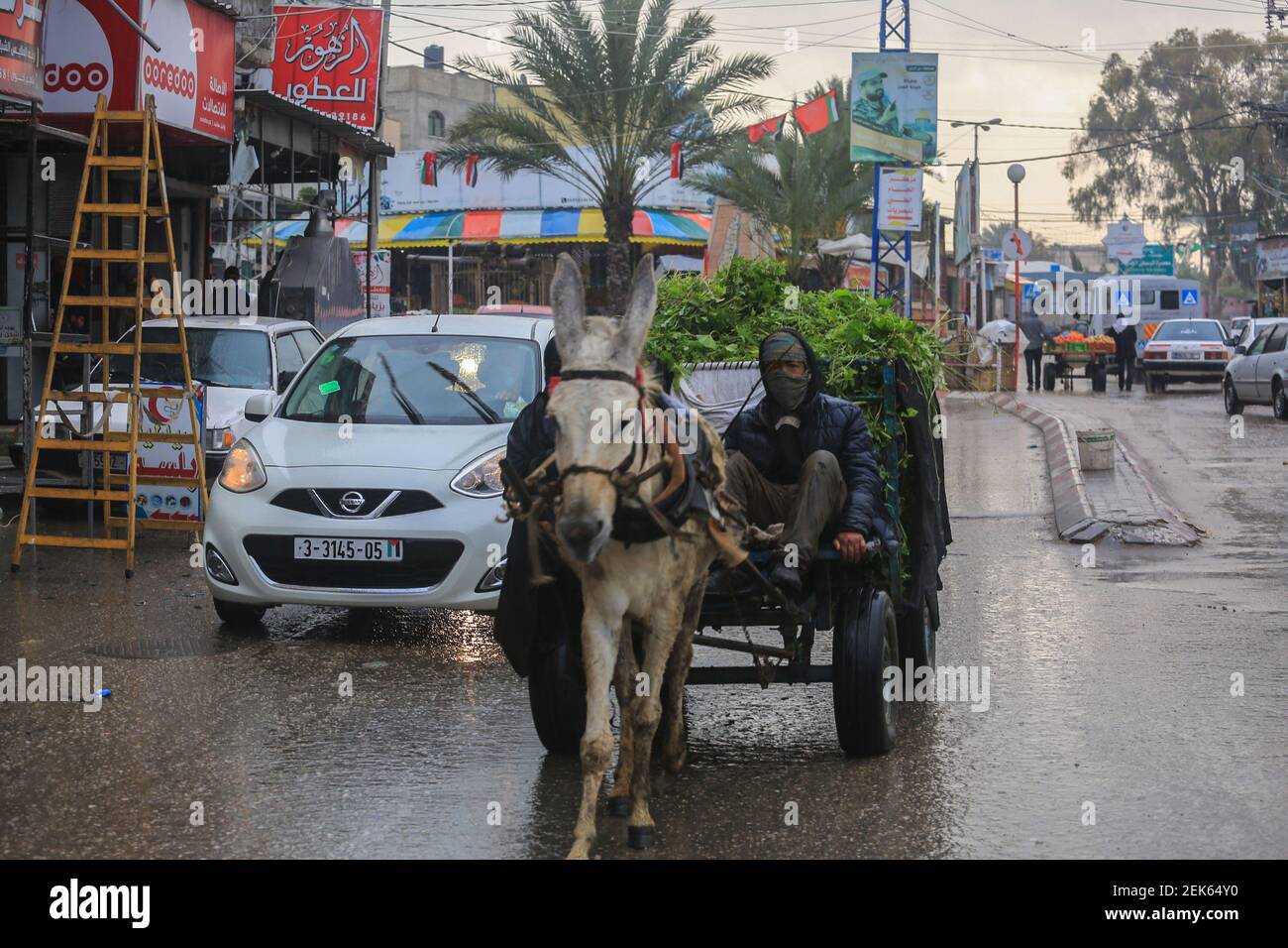Deir al-Balah city, The Gaza Strip, Palestine. 23rd Feb, 2021. The Gaza ...