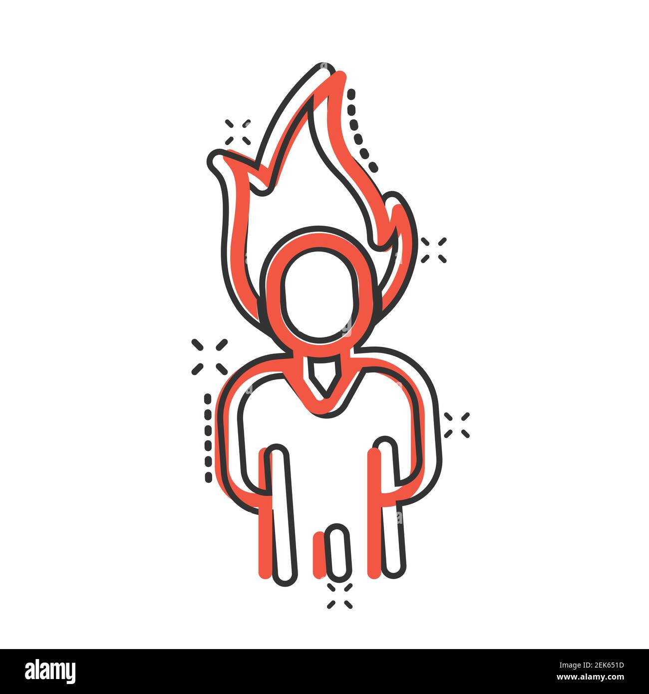 Burnout comic vector Stock Vector Images - Alamy