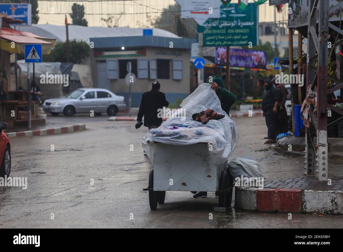 Deir al-Balah city, The Gaza Strip, Palestine. 23rd Feb, 2021. The Gaza ...
