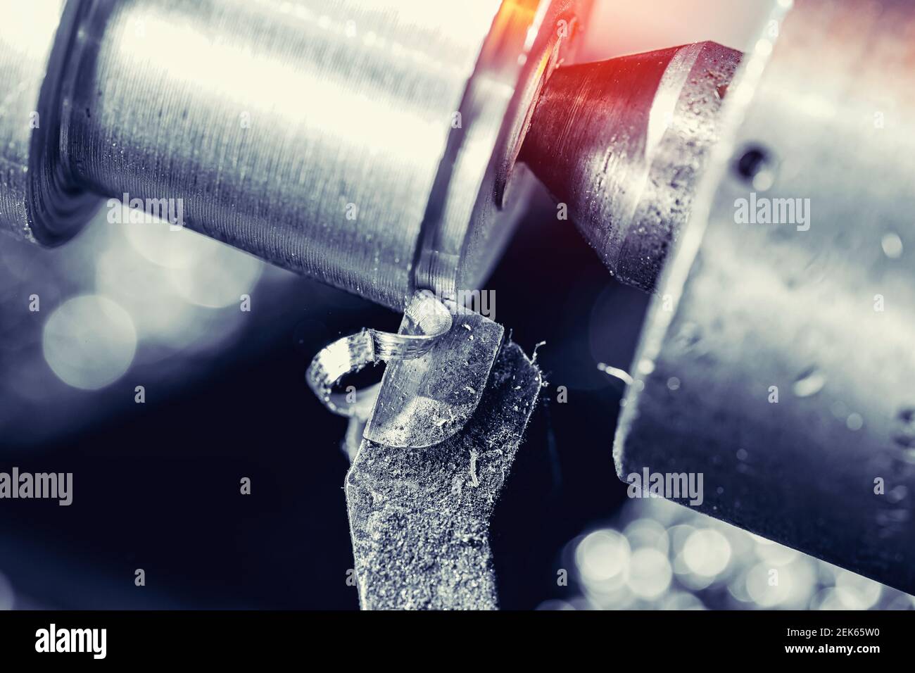 Industry machine iron tools. CNC turning cutting metal is operation ...