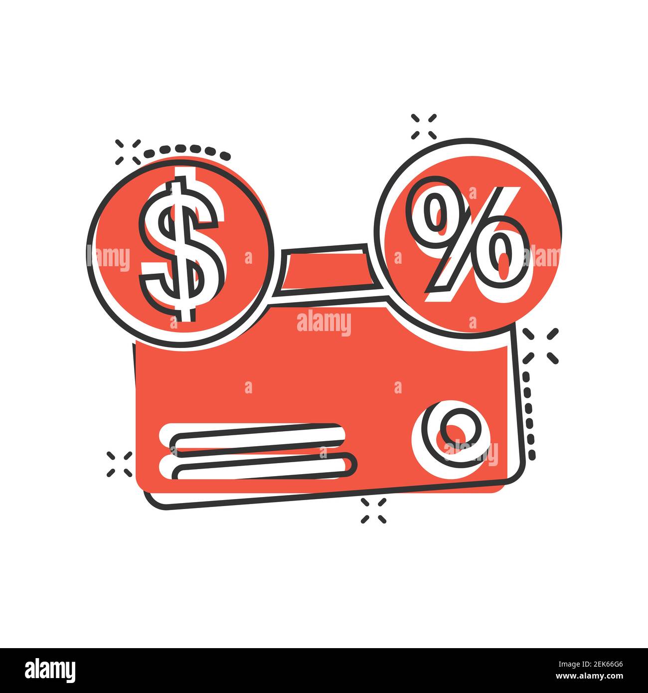 Credit card icon in comic style. Money payment cartoon vector ...