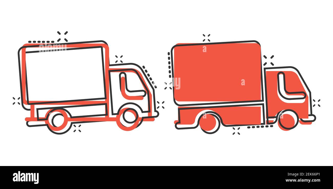 Red Delivery Truck Vector