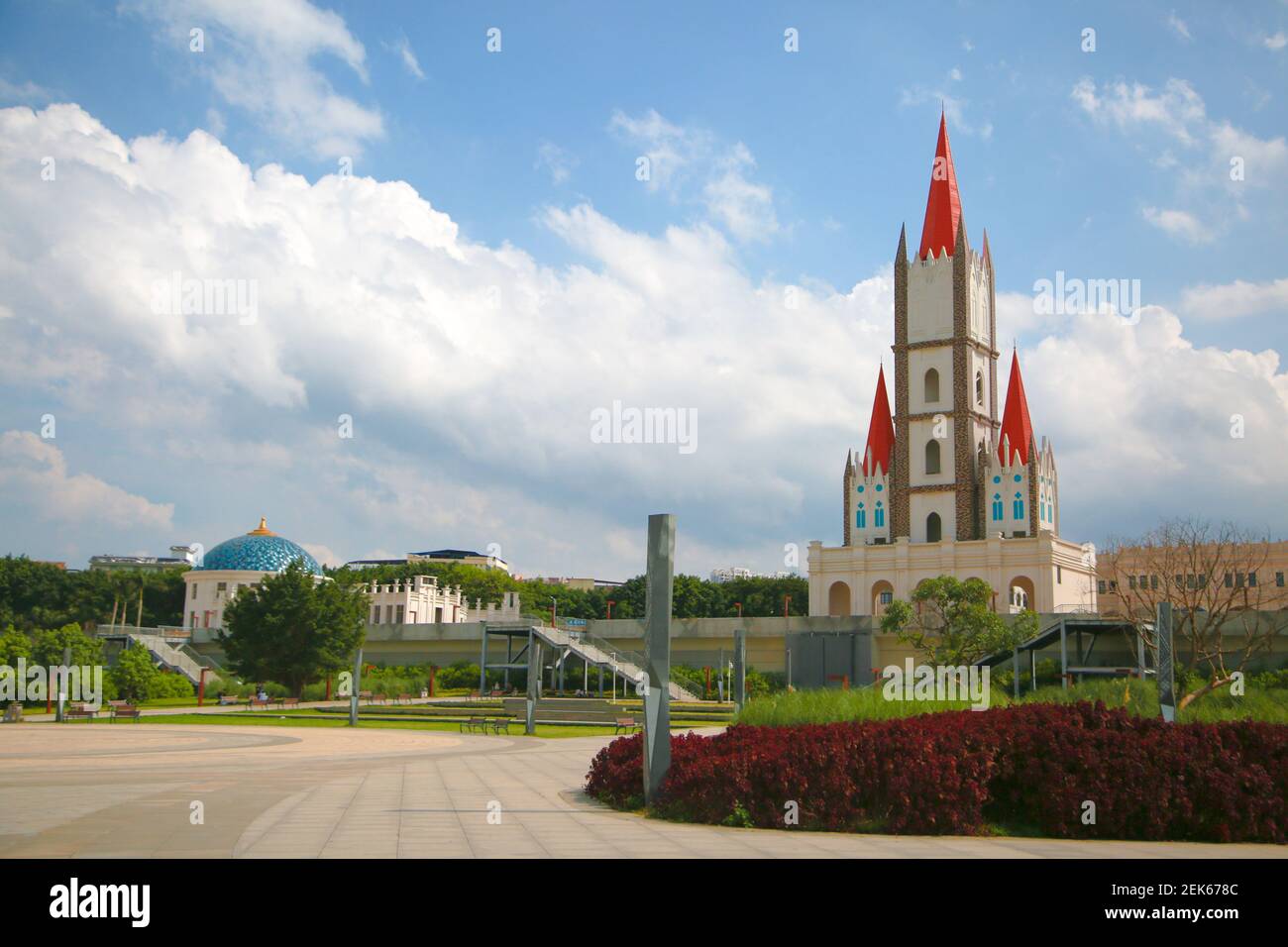 Recently, a gothic style church located in Tingzi dock along Yongjiang ...
