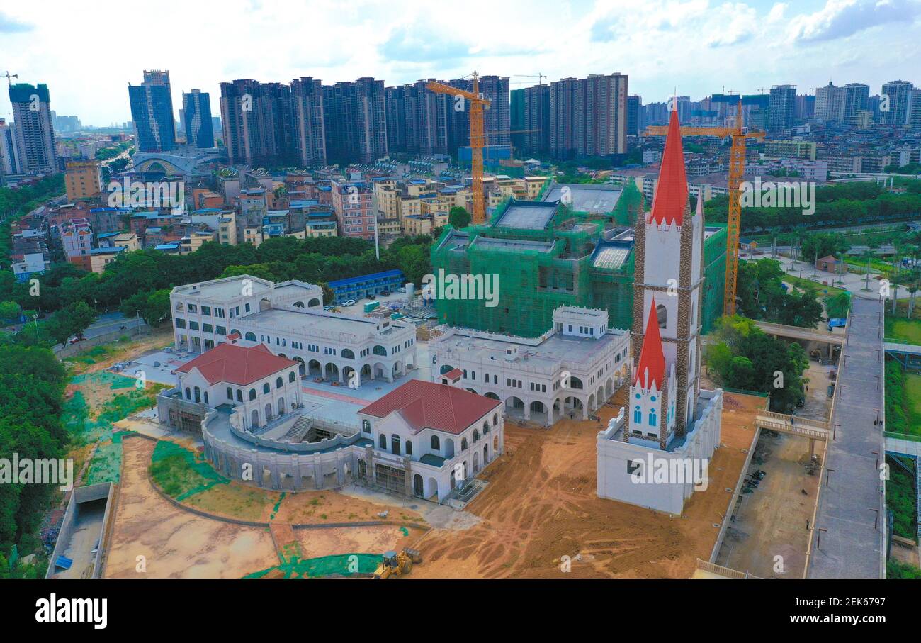 Recently, a gothic style church located in Tingzi dock along Yongjiang ...