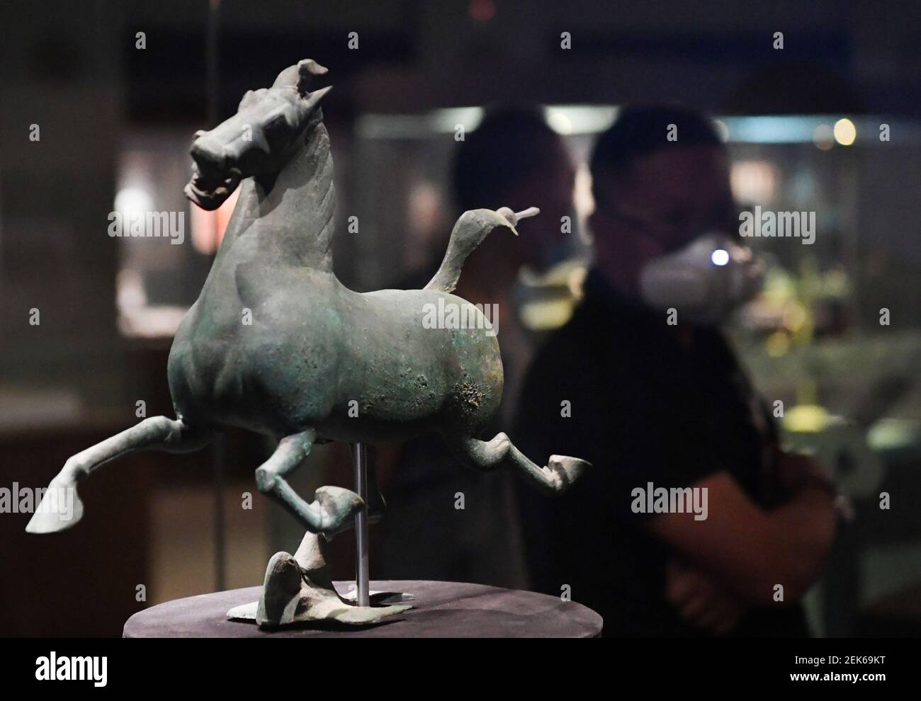The famous Eastern Han Dynasty copper running horse was exhibited in ...