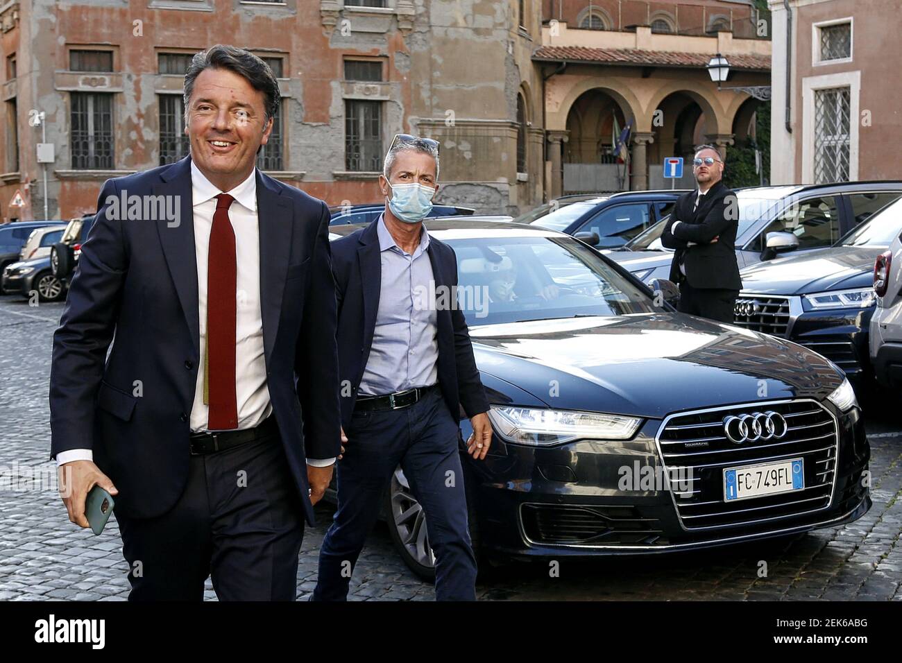 Former Italian Premier and senator Matteo Renzi during the presentation ...