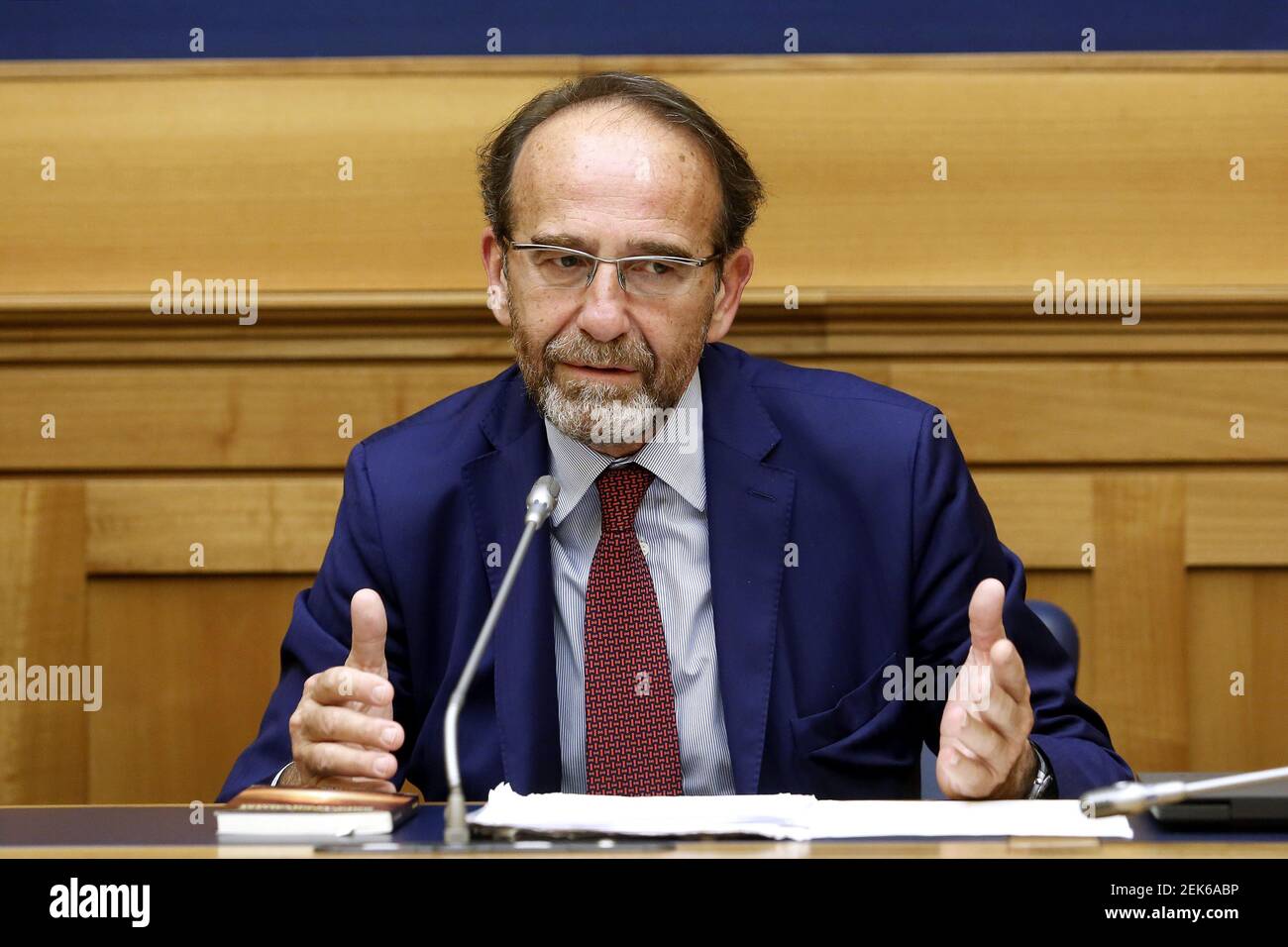 Senator Riccardo Nencini during the presentation of the book, After the ...