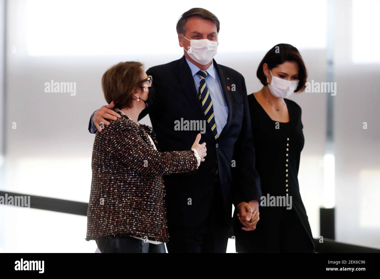 Minister Tereza Cristina, President of the Republic, Jair Bolsonaro and ...