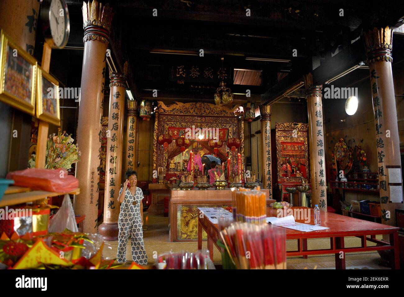 An interior view of Bangkok’s century old rare Chaozhou Chinese style ...