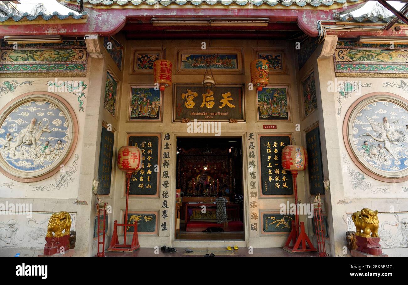 An exterior view of Bangkok’s century old rare Chaozhou Chinese style ...