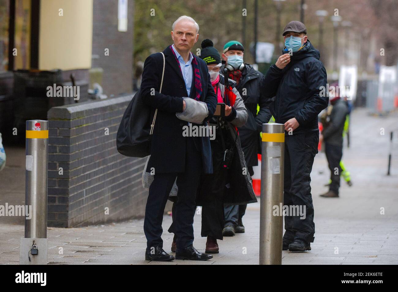 Mark Bonnar stars in BBC's drama "Guilt", which is seen filming in ...