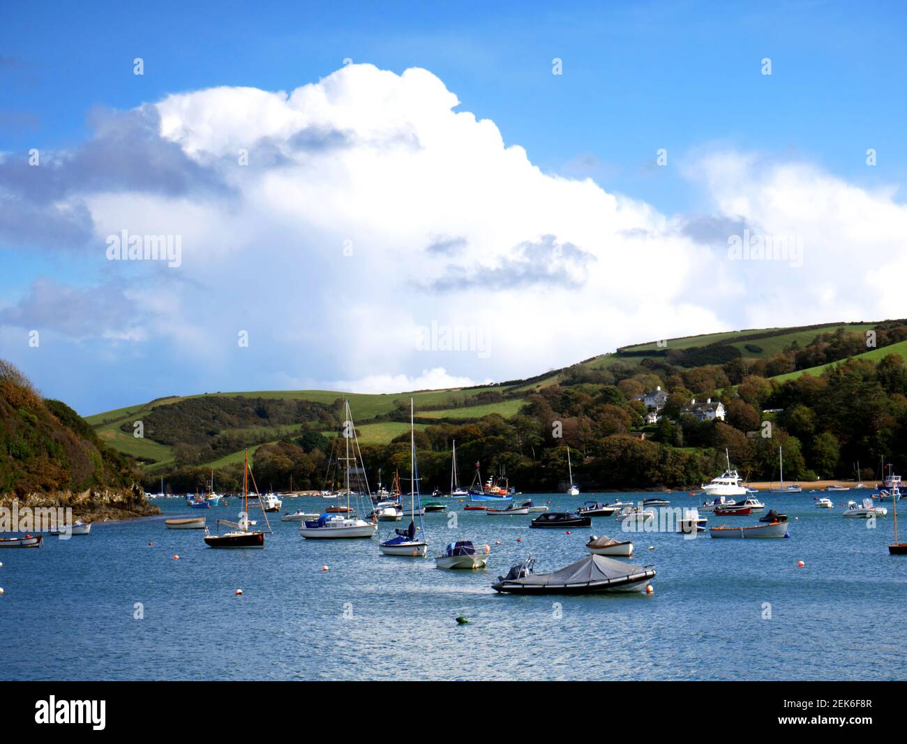 The Kingsbridge Estuary at Salcombe harbour, Devon Stock Photo - Alamy