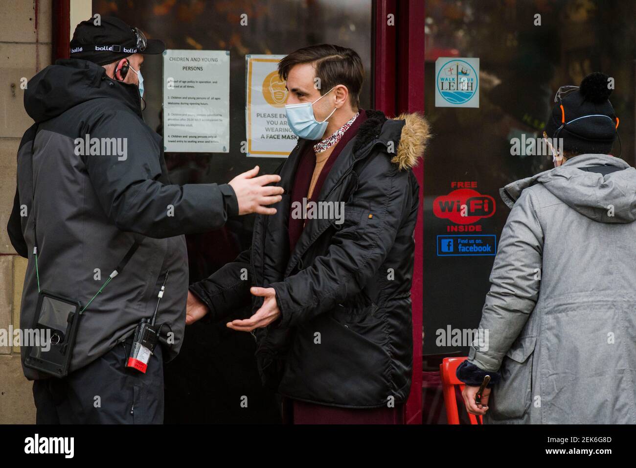 Actor Emun Elliot is spotted at The Shore in BBC's drama "Guilt", which ...