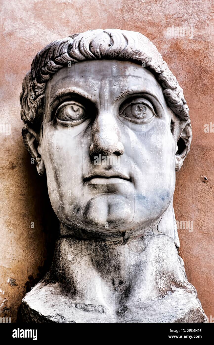 Head statue emperor constantine in hi-res stock photography and images ...
