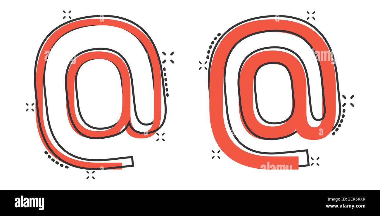 Email message icon in comic style. Mail document cartoon vector ...