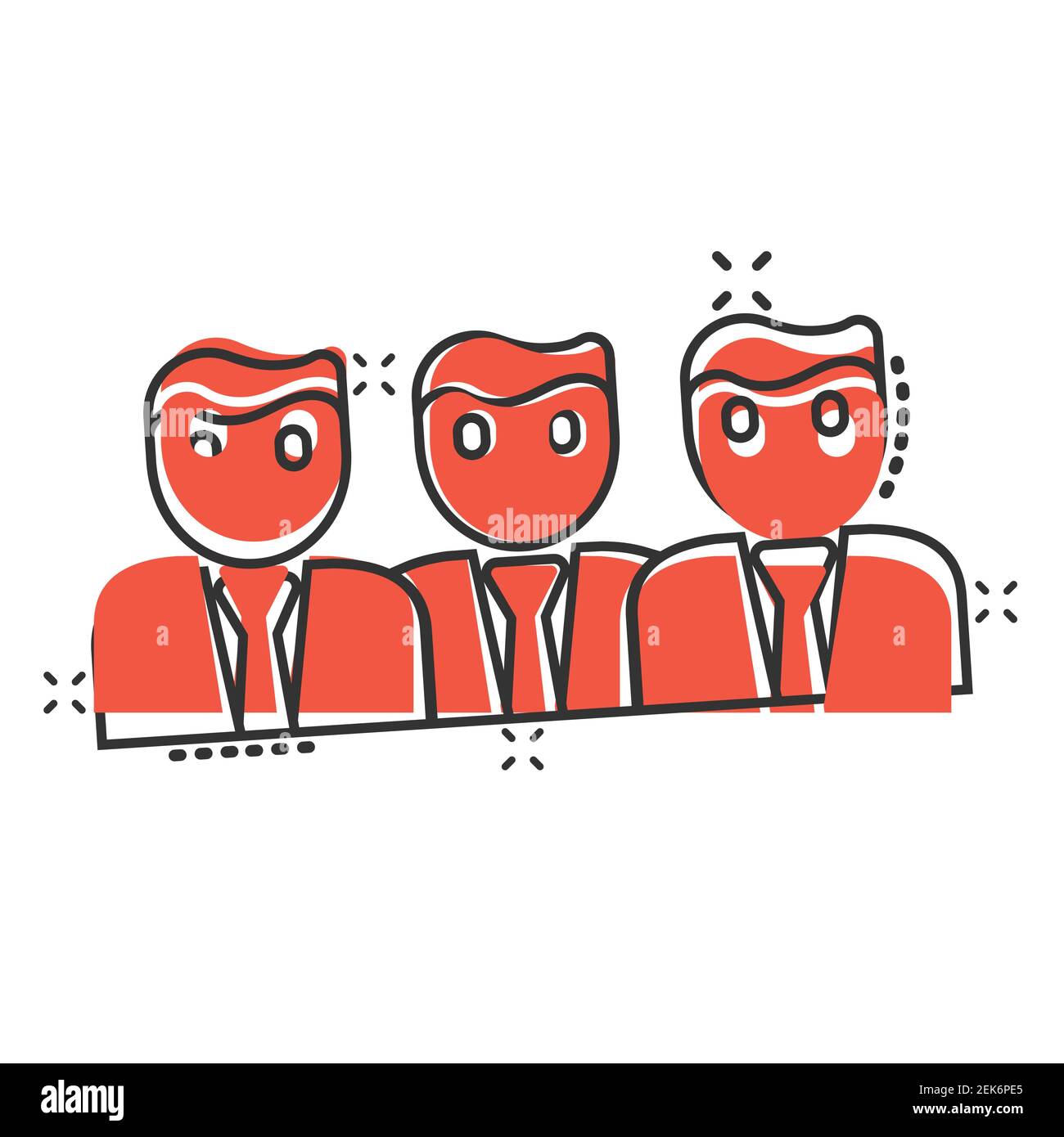 People communication icon in comic style. People cartoon vector ...