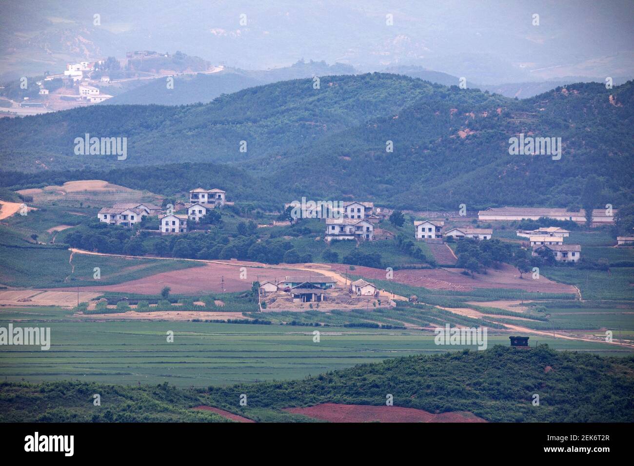 23 June 2020 - Paju, South Korea : View of North Korea's propaganda ...