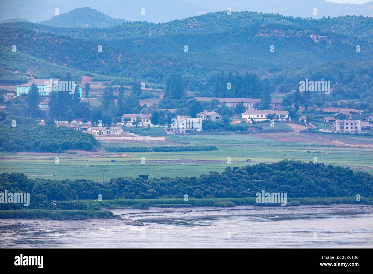 23 June 2020 - Paju, South Korea : View of North Korea's propaganda ...