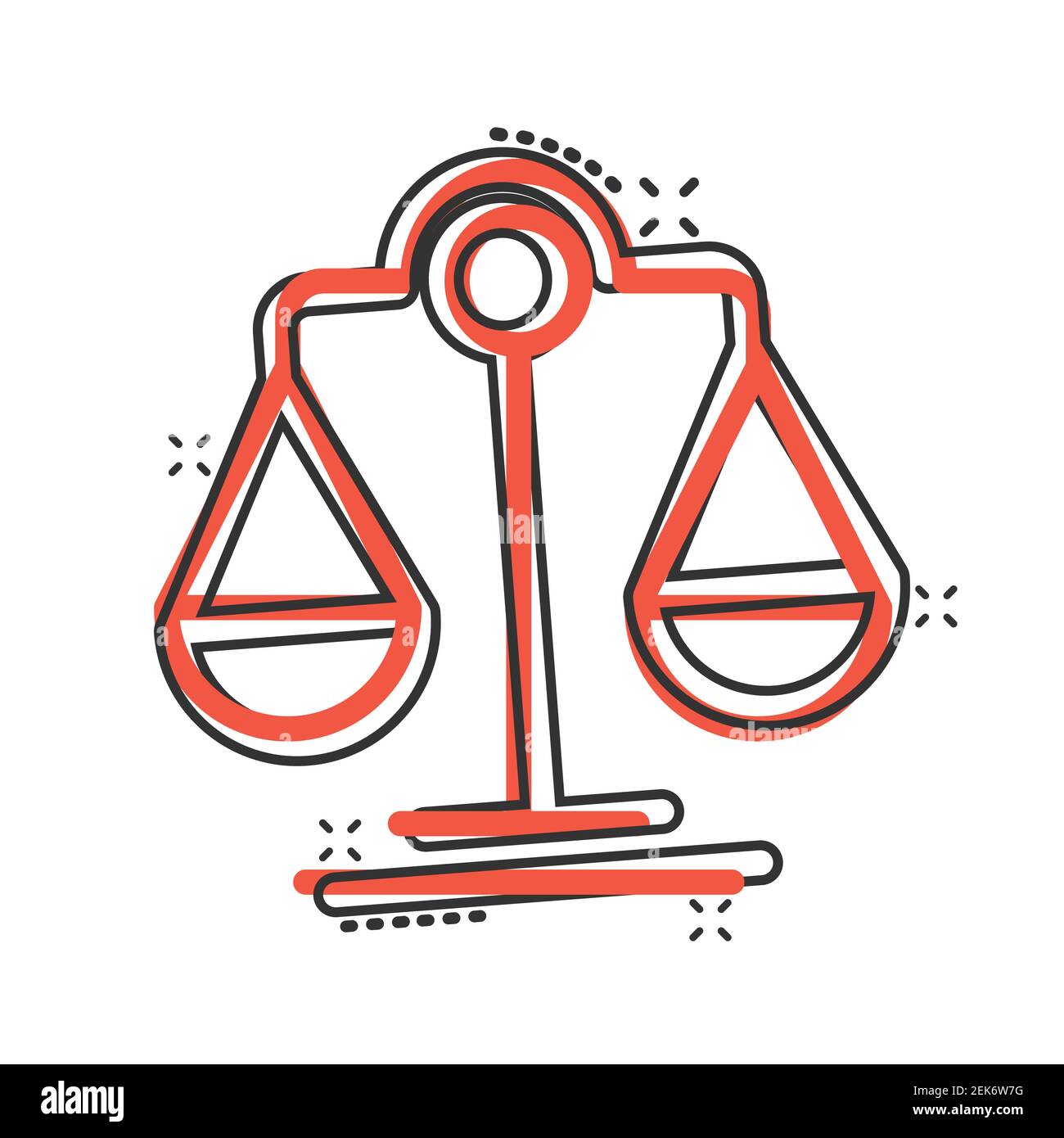 Scale of justice cartoon hi-res stock photography and images - Alamy