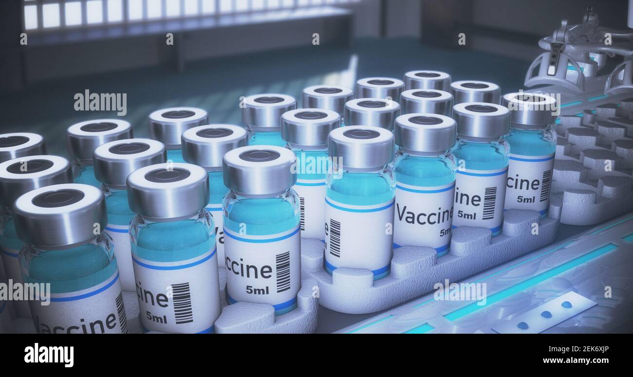 Cardboard automatic factory packaging machine 3D Stock Photo - Alamy